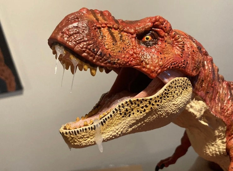 Custom Jurassic World Real Feel Red Rex - Etsy