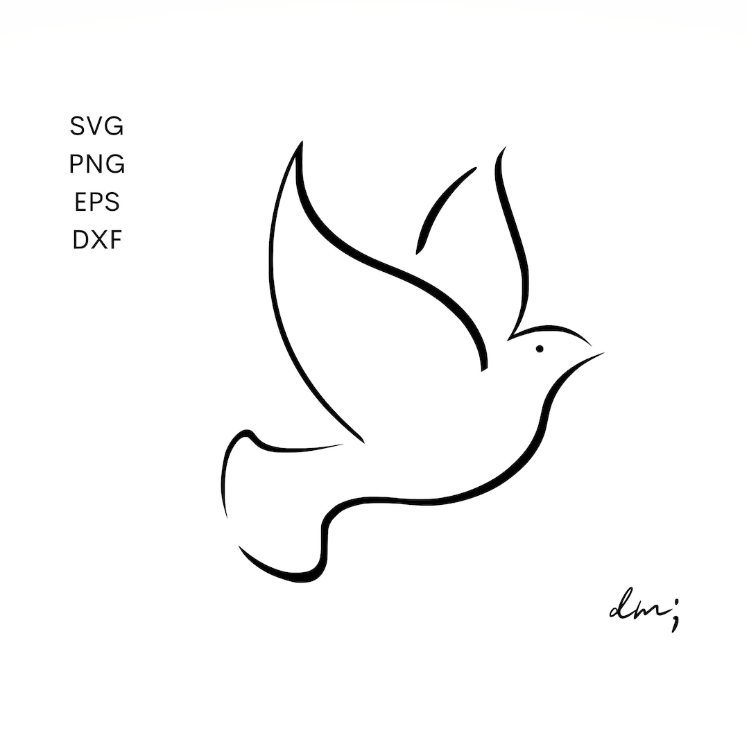 Dove SVG Svg Svg Files Dove PNG Dove EPS Dove Dxf 3 - Etsy UK