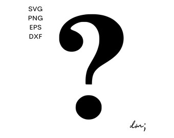 Question Mark Svg - Etsy
