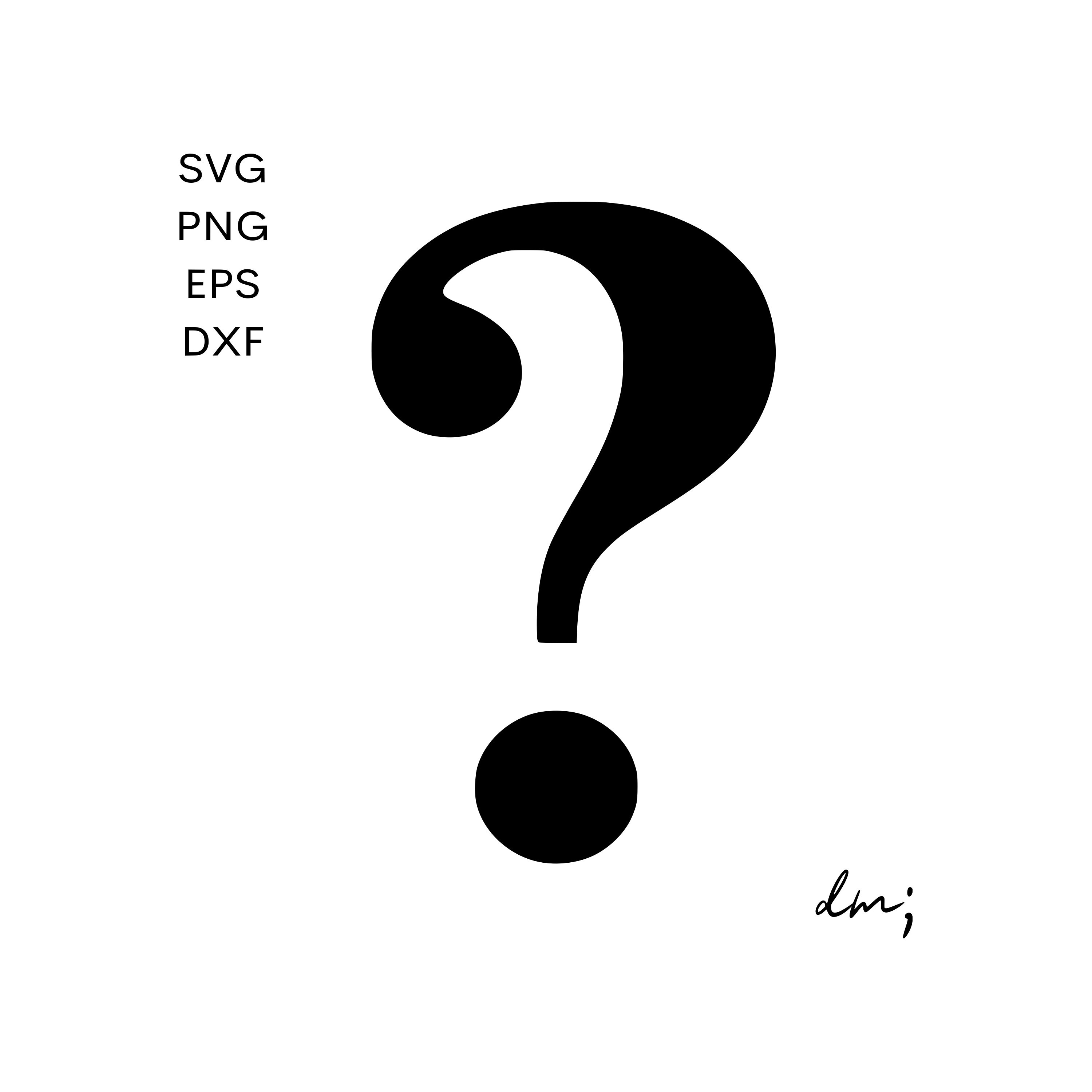 Question Mark SVG Svg Svg Files Question PNG Question EPS | Etsy Canada