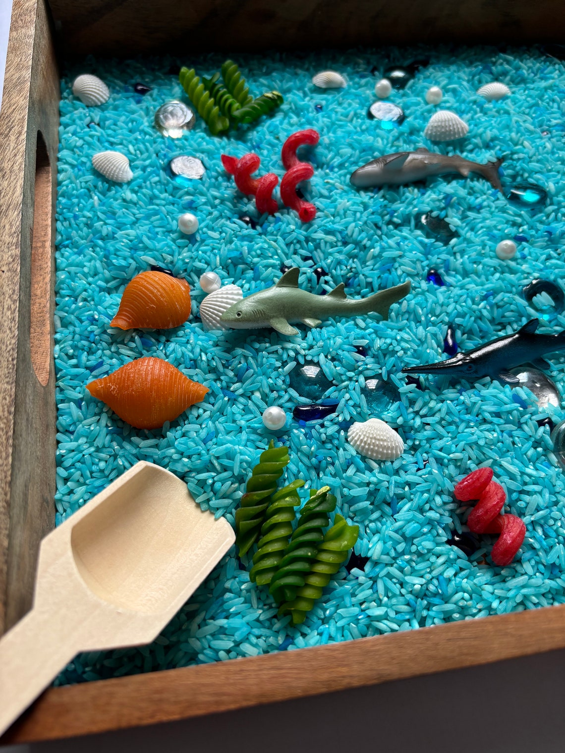 Ocean Sensory Bin Sensory Bin Sensory Play Shark Sensory Bin Ocean ...