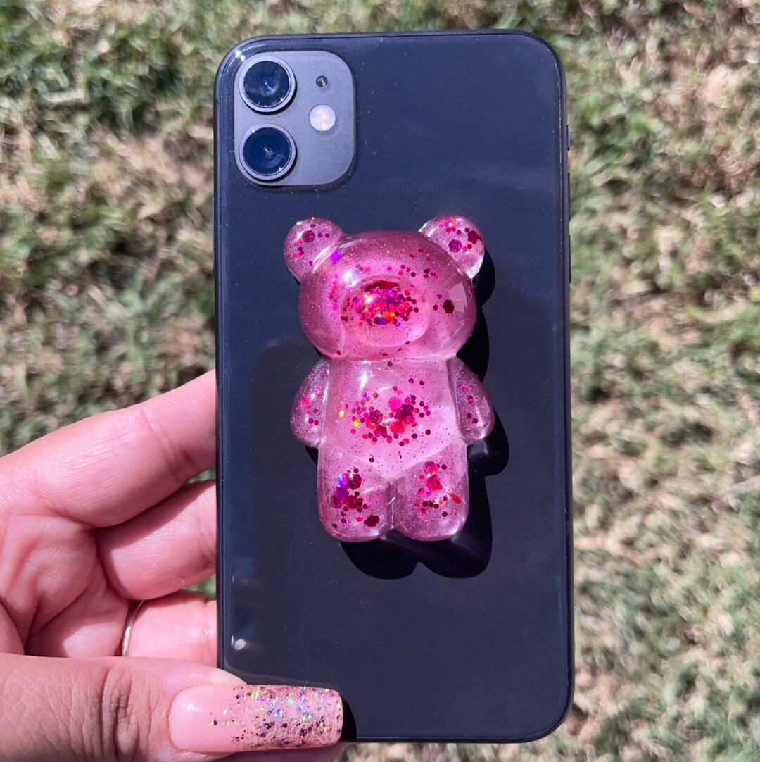 Newphone Stand Round Star Heart 3D Gummy Bear Phone - Etsy