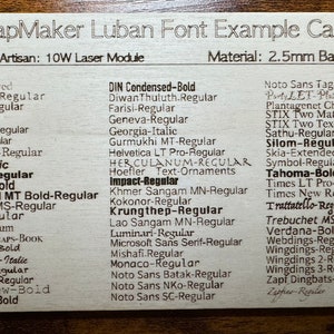Snapmaker Luban Material Laser Test Files - Etsy