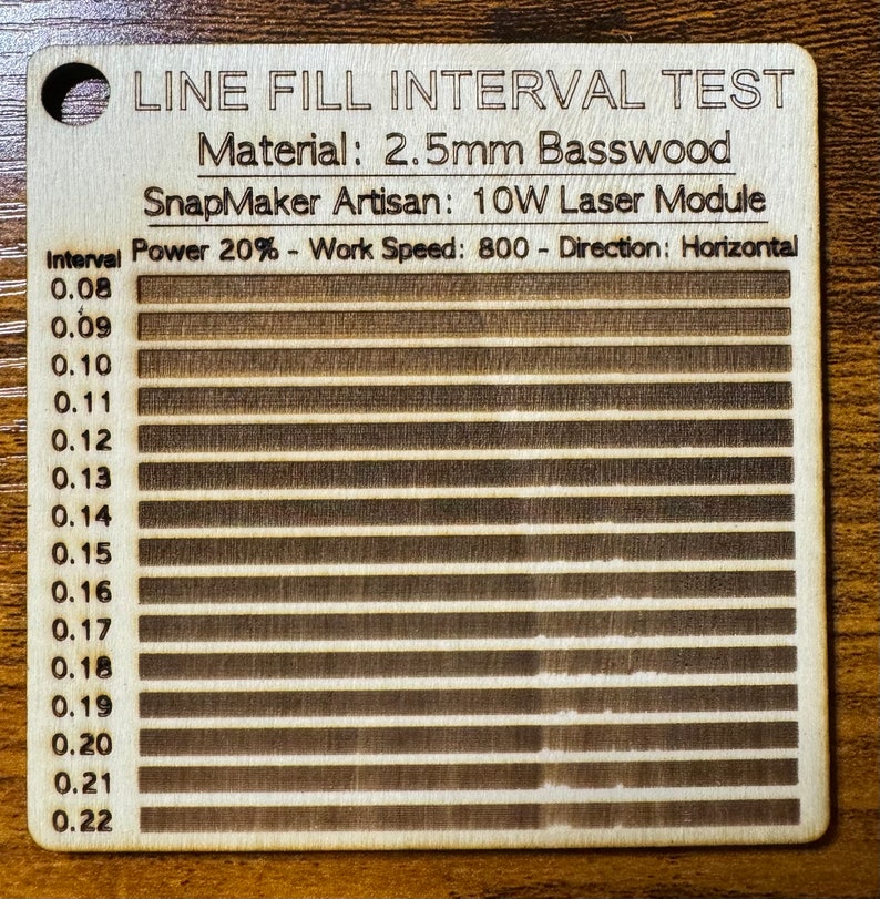 Snapmaker Luban Material Laser Test Files - Etsy