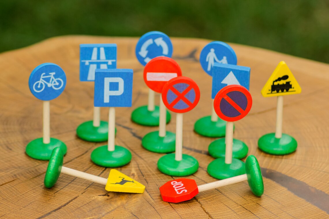 12 European Road Signs Wooden Road Signs - Etsy