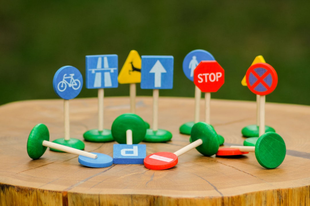 12 European Road Signs, Wooden Road Signs - Etsy