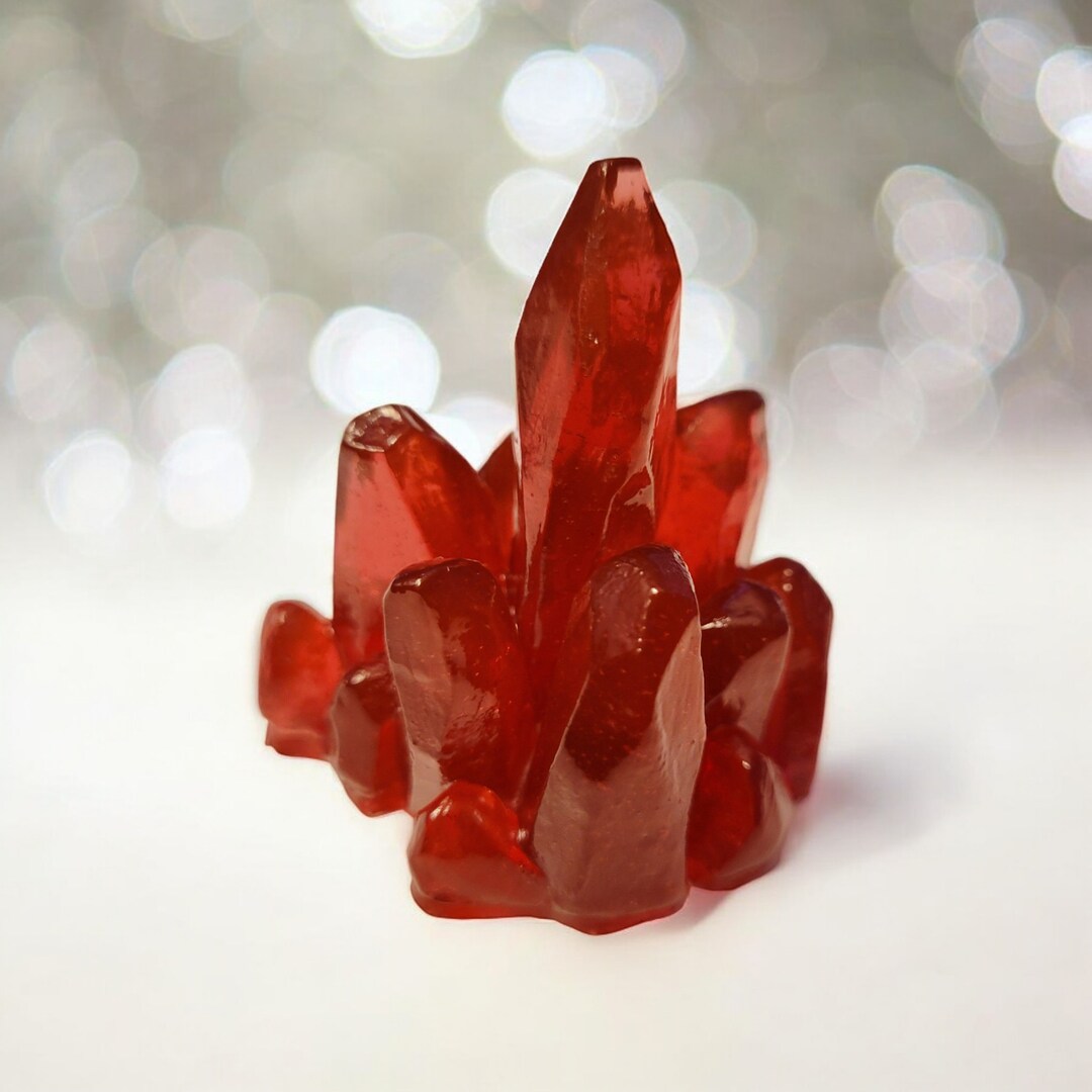 Red Crystal Cluster - Etsy