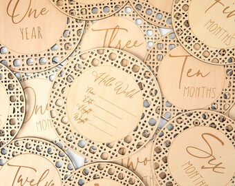 Baby Months Wooden Cutout - Etsy