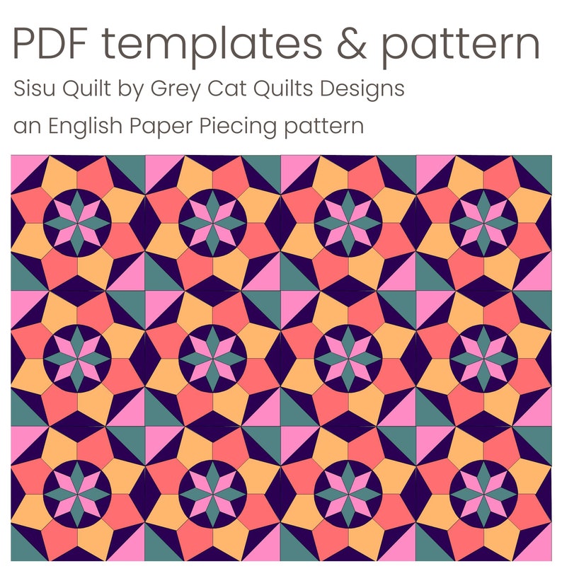 Sisu English Paper Piecing Pattern - PDF Download - Etsy