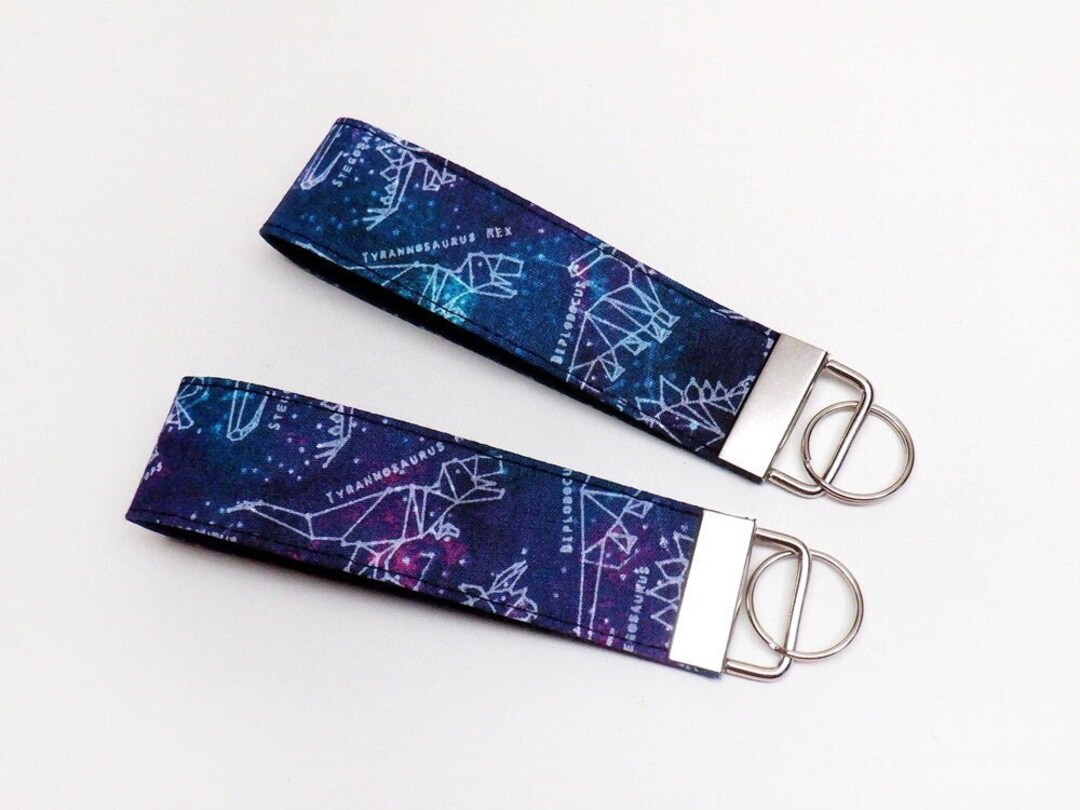 Celestial Key Fob, Dinosaur Keychain, Constellation Key Fob, Stars ...