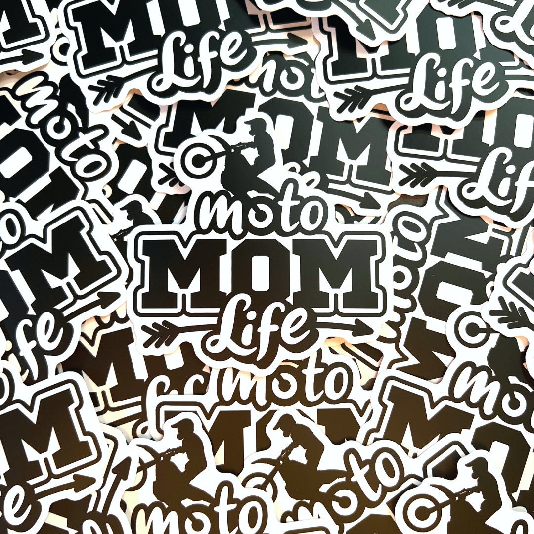 Moto Mom Life Sticker - Etsy