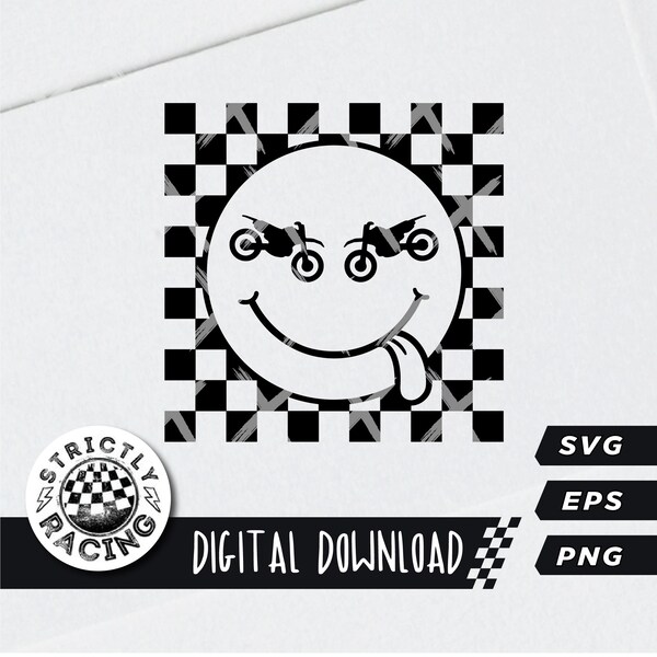 Smiley Face Checker Svg - Etsy