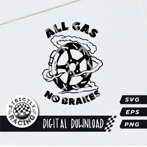 All gas no brakes svg - Etsy México