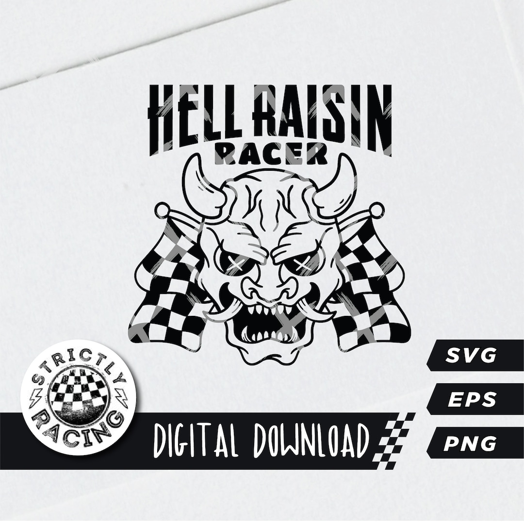 Hell Raisin Racer SVG Dirt Bike Digital Design Cricut - Etsy