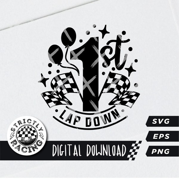 First Lap Birthday Svg - Etsy
