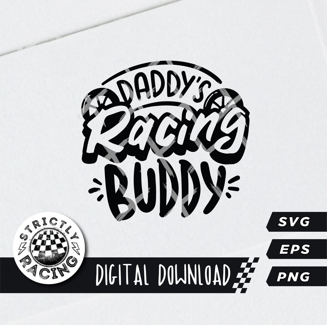 Daddy's Racing Buddy SVG Dirt Bike Digital Design Cricut - Etsy