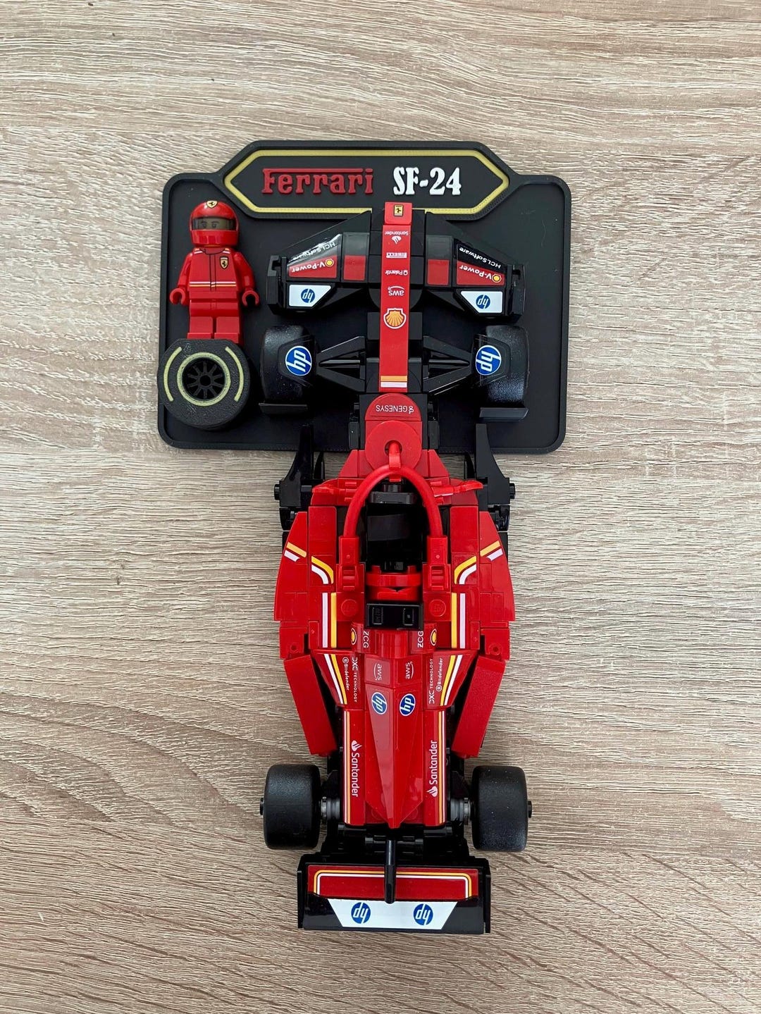 LEGO F1 Speed Champions Wall Mount – Car and Minifigure Display Stand ...