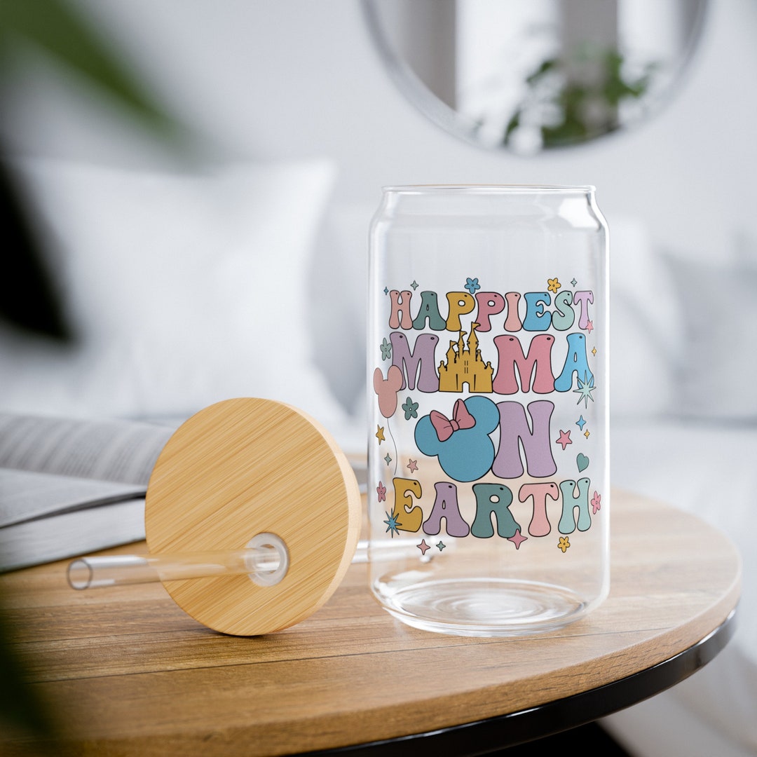 Happiest Mama on Earth Iced Coffee Cup With Lid, Mama Tumbler, 16 Oz ...