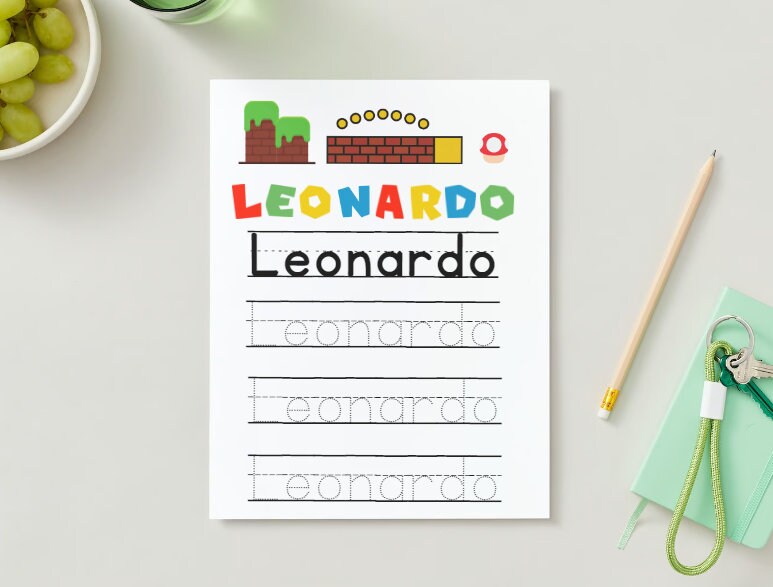 Personalized Name Tracing Practice, Digital Download, Preschool ...