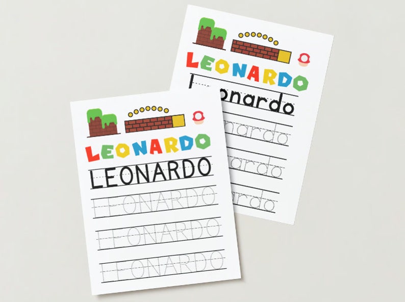 Personalized Name Tracing Practice, Digital Download, Preschool ...