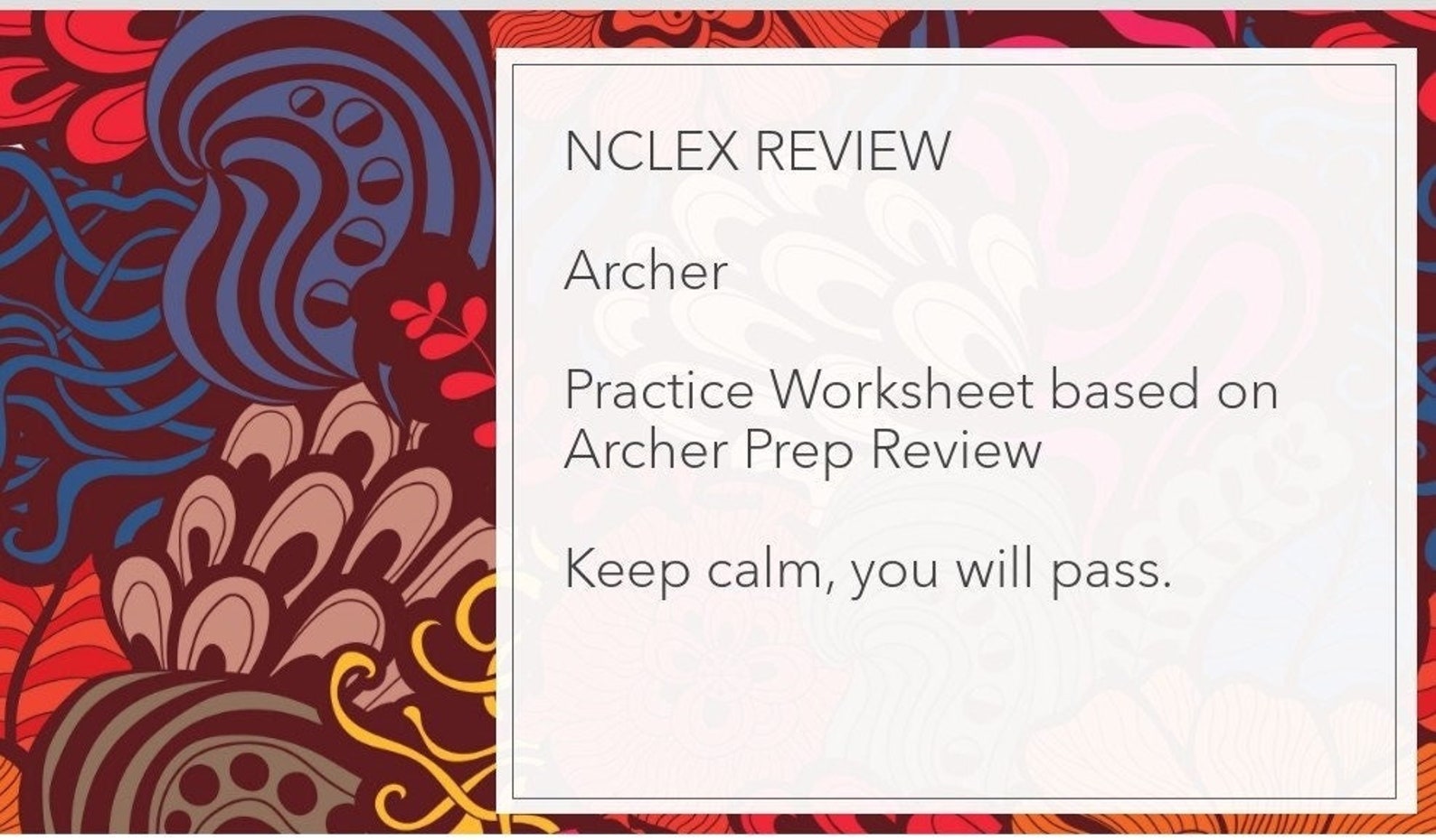 Archer NCLEX Practice Review Etsy Canada archer-nclex-practice-review-etsy-canada