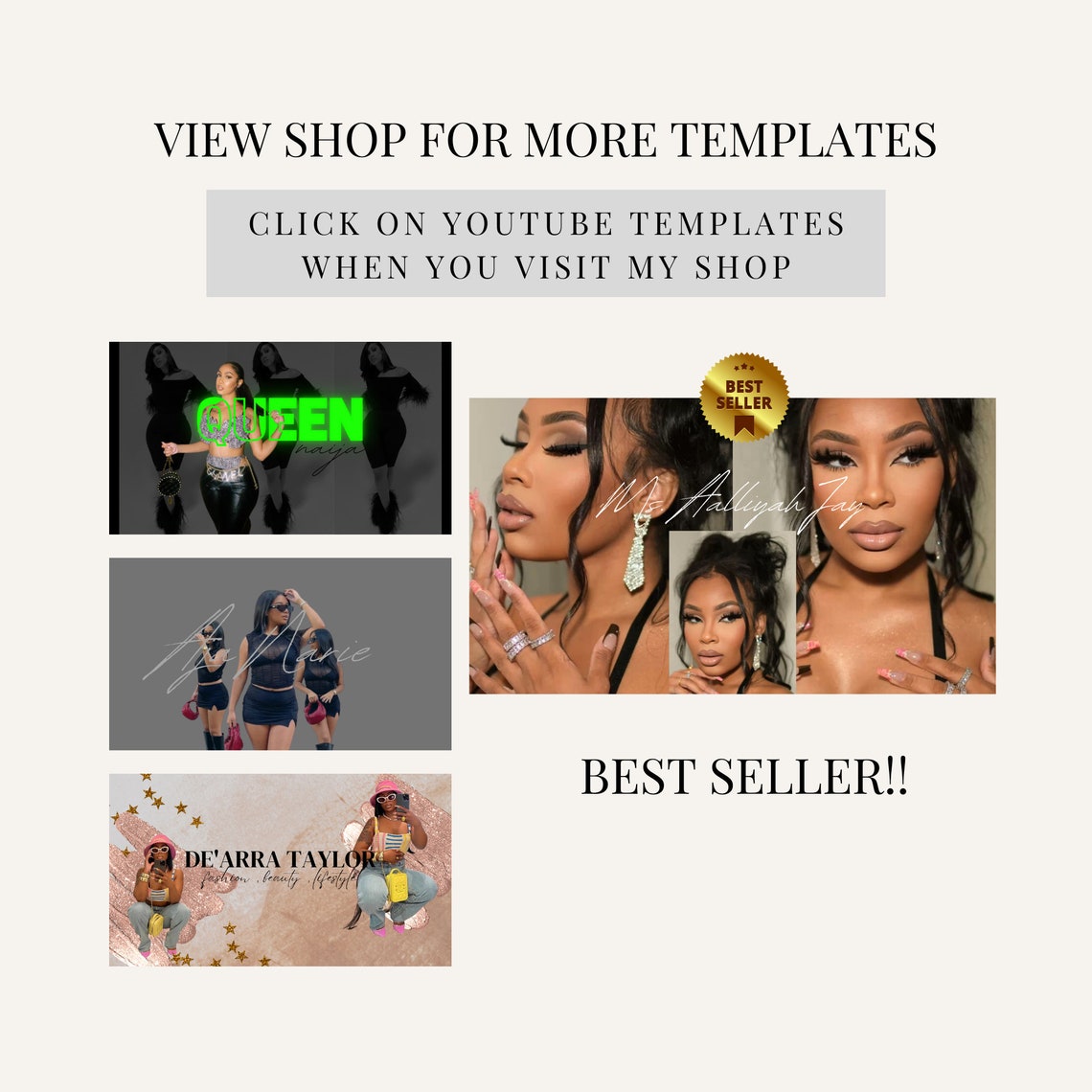 Youtube Intro Template Youtube Outro Template Customizable Youtube ...