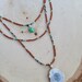 3 Layered Beaded Elk Antler Necklace - Etsy