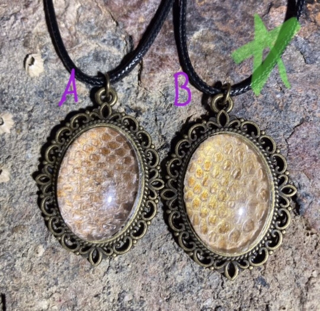 Snake Skin Pendant ball Python - Etsy