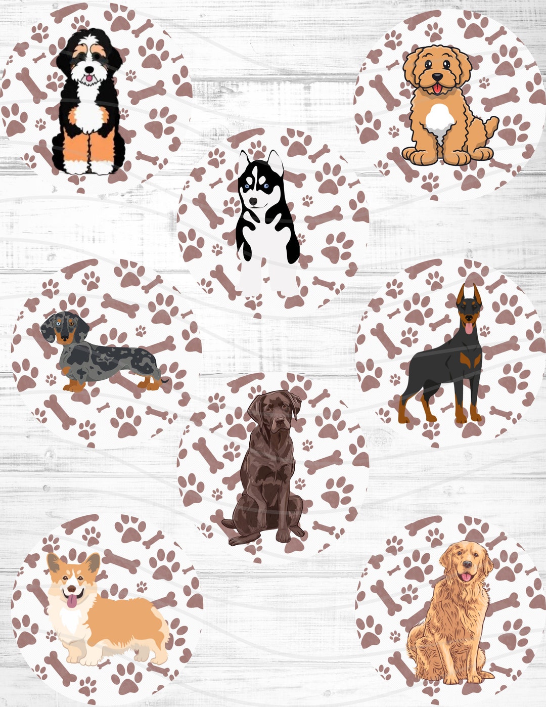 Dog Car Coasters PNG. Car Coaster Digital Download - Etsy