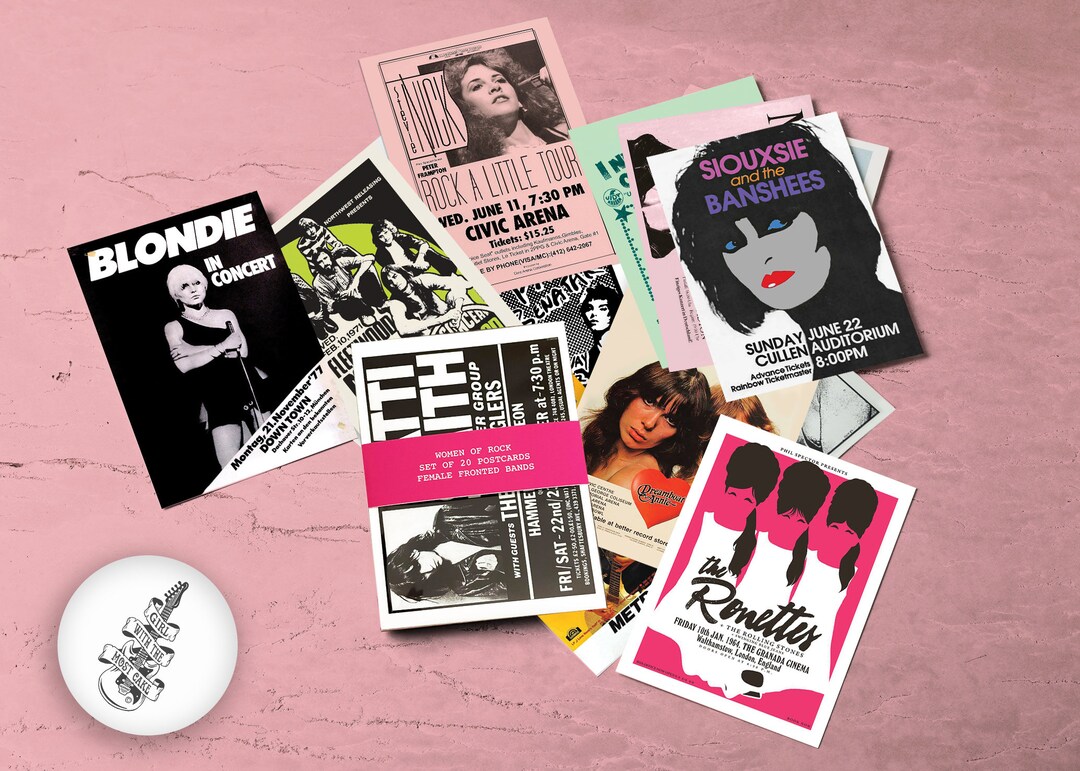 Rock Female Band Postcards Janis Joplin Patti Smith the Pretenders ...