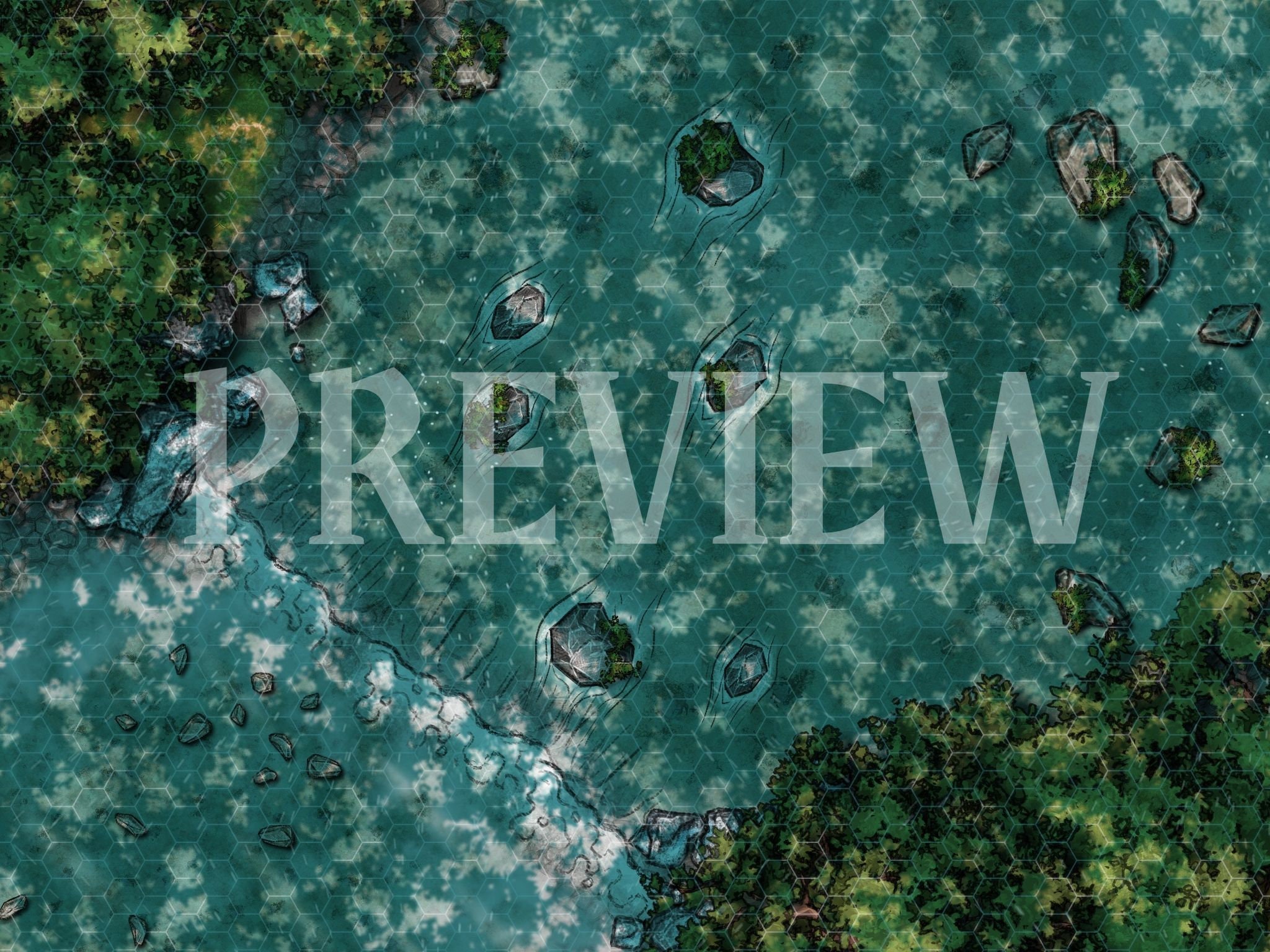 11 HD Water-themed Dnd Battlemaps, D&D, TTRPG, Battle Map, 5e, Roll20 ...