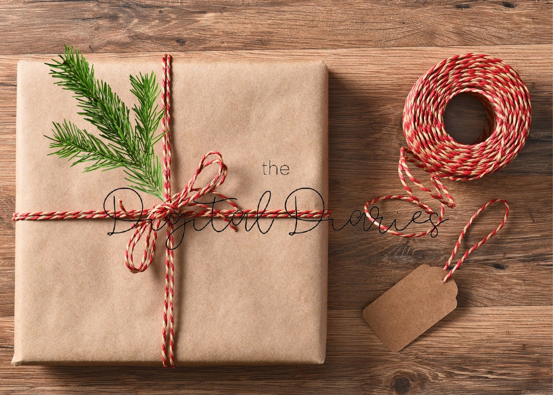 Holiday Gift Mock up | Christmas Mock up | Farmhouse Mock up | Styled ...