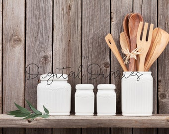 White Plate Mock up | Kitchen Mock up | Farmhouse Mock up | Styled ...