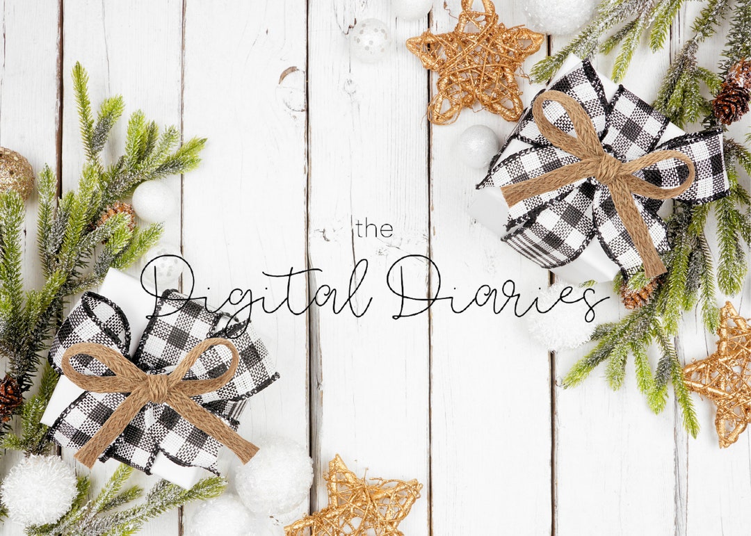 Christmas Mock up Wood Holiday Mock up Farmhouse Mock up Styled Product ...