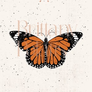 Monarch Butterfly Print, Monarch Printable, Boho Butterfly, Butterfly ...