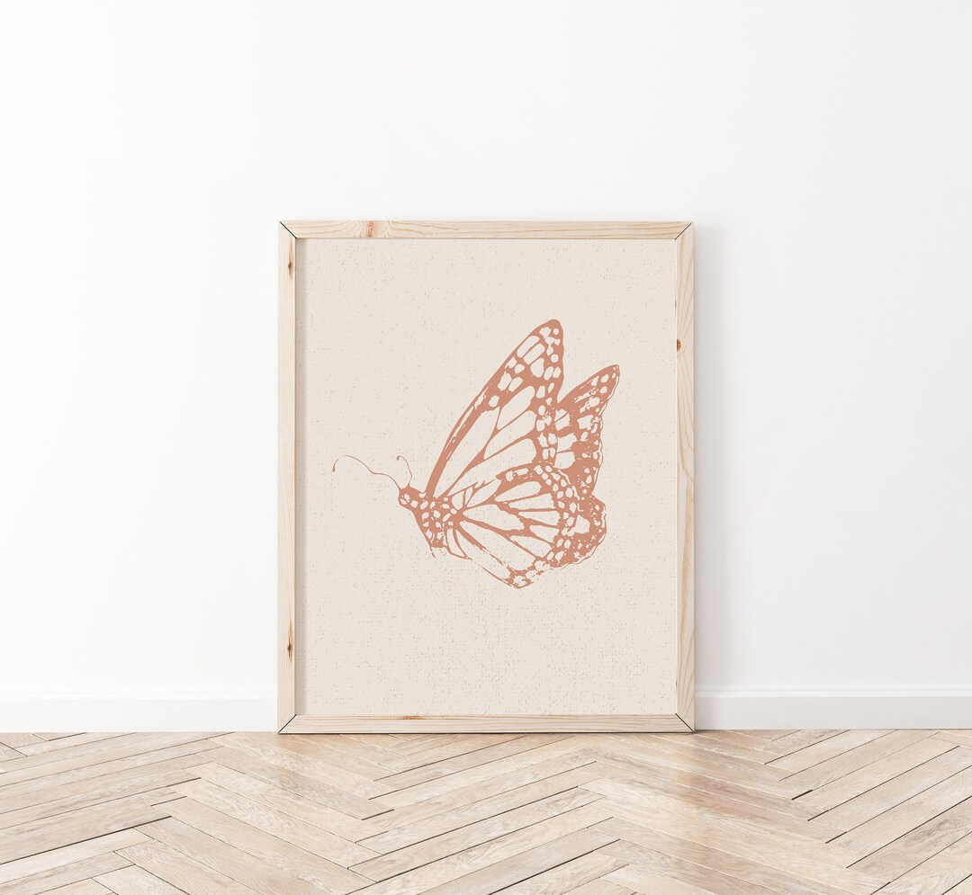 Butterfly Printable Wall Art, Boho Butterfly, Butterfly Poster Download ...