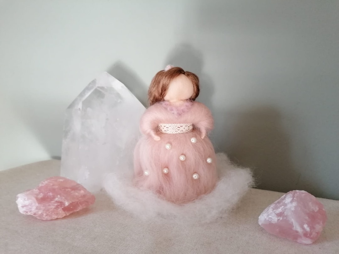Princess With Pearl Dress, Needle Felted, Decoration, Girl - Etsy