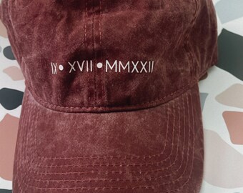 Roman Numeral Baseball Cap | Etsy