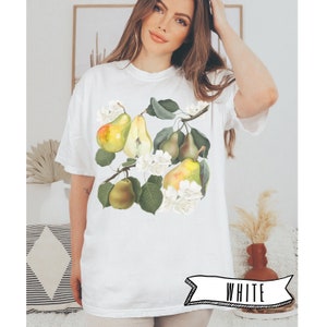 Pear Shirt, Botanical Comfort Colors Tshirt, Cottagecore Pears T-shirt ...