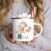 Kids Hot Cocoa Mug, Custom Holiday Kids Mug, Hot Chocolate Enamel Mug ...