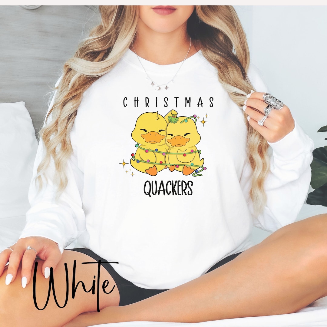 Funny Duck Christmas Long Sleeve Shirt, Duck Pun Shirt, Christmas ...
