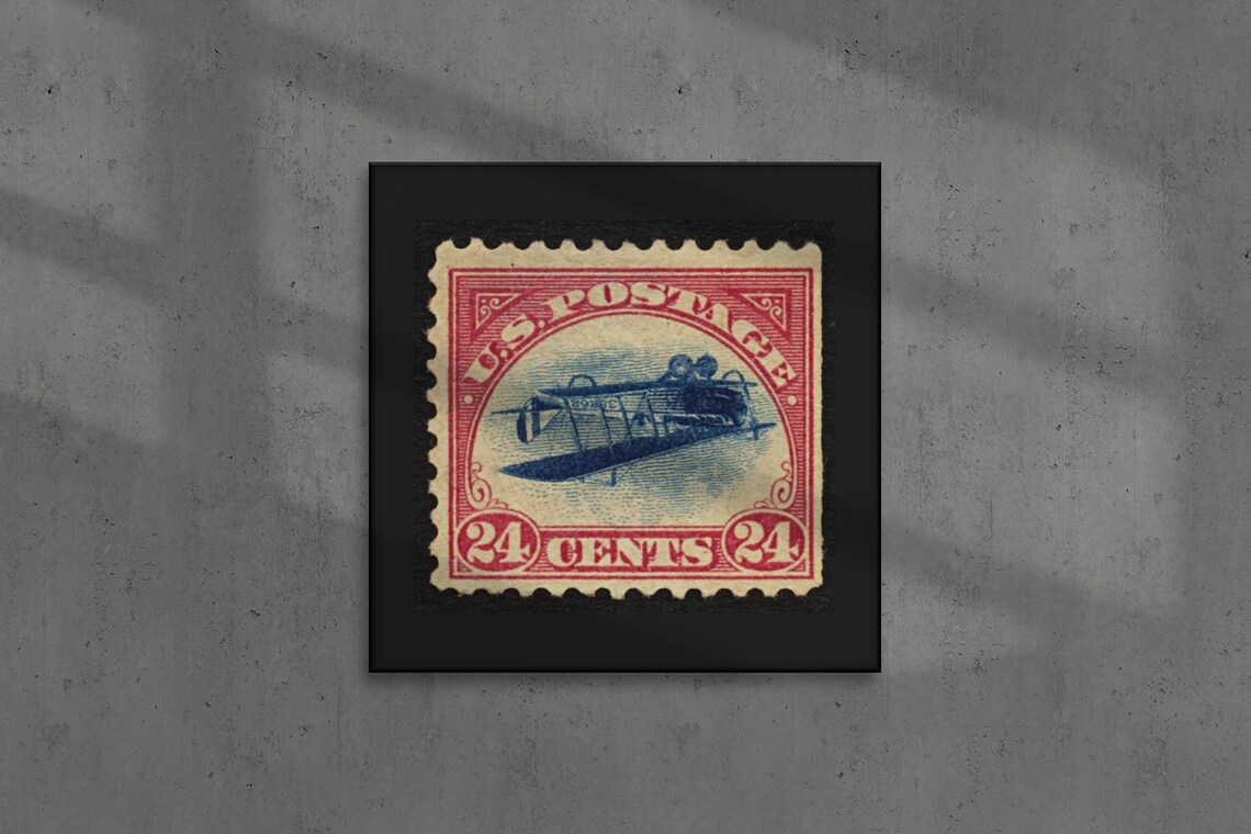Inverted Jenny Stamp Poster Art Print Educational Collector - Etsy