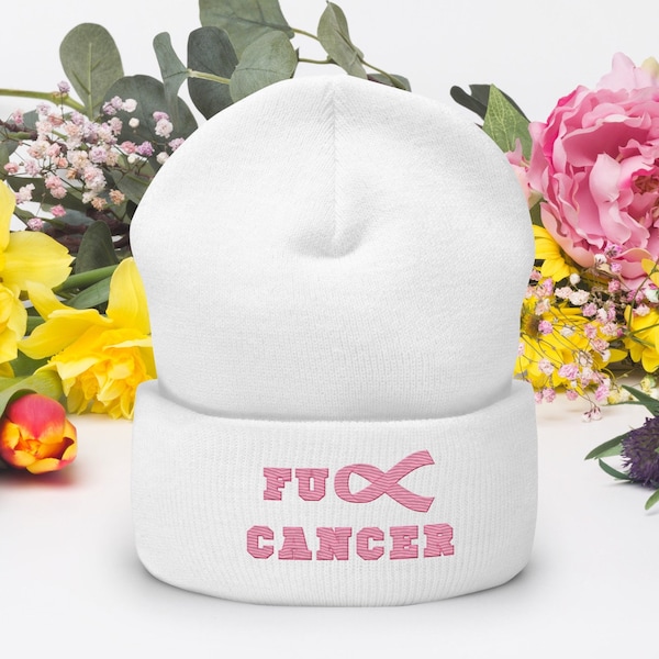 Breast Cancer Knit Hat - Etsy