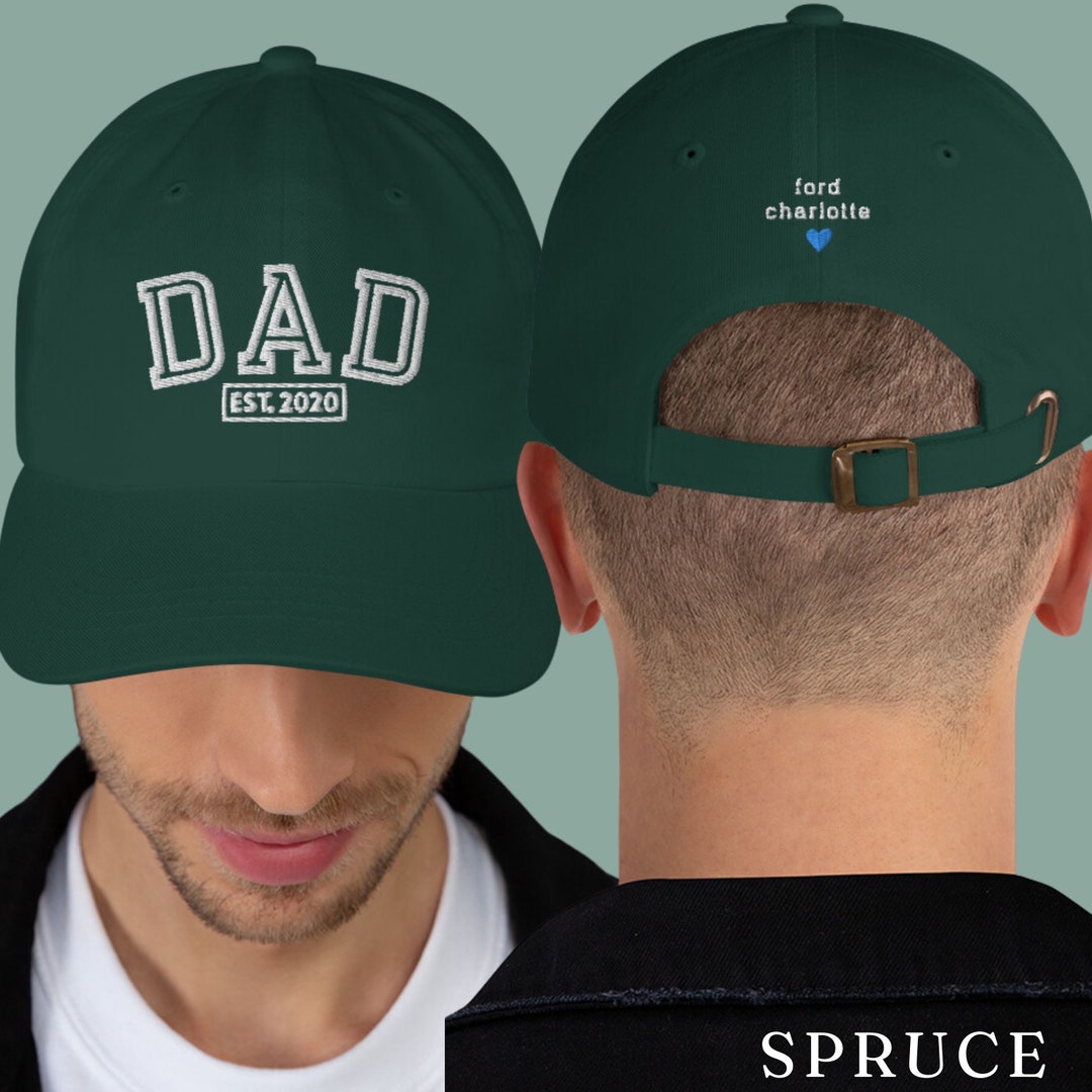Custom Dad Embroidered Hat, Personalized Hat for Dad With Kids Names ...