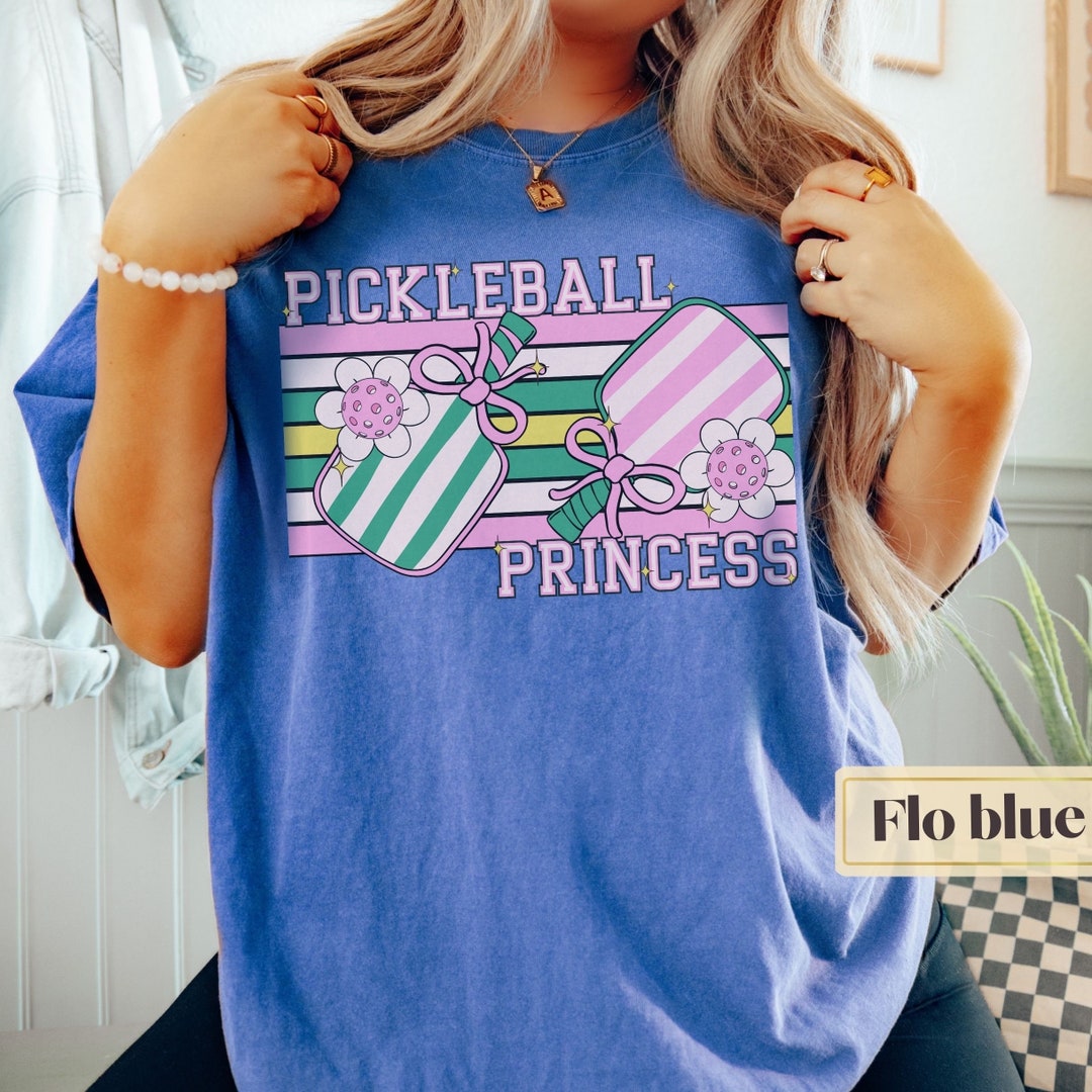 Pickleball Princess Comfort Colors Tee: Vintage Coquette Shirt - Etsy