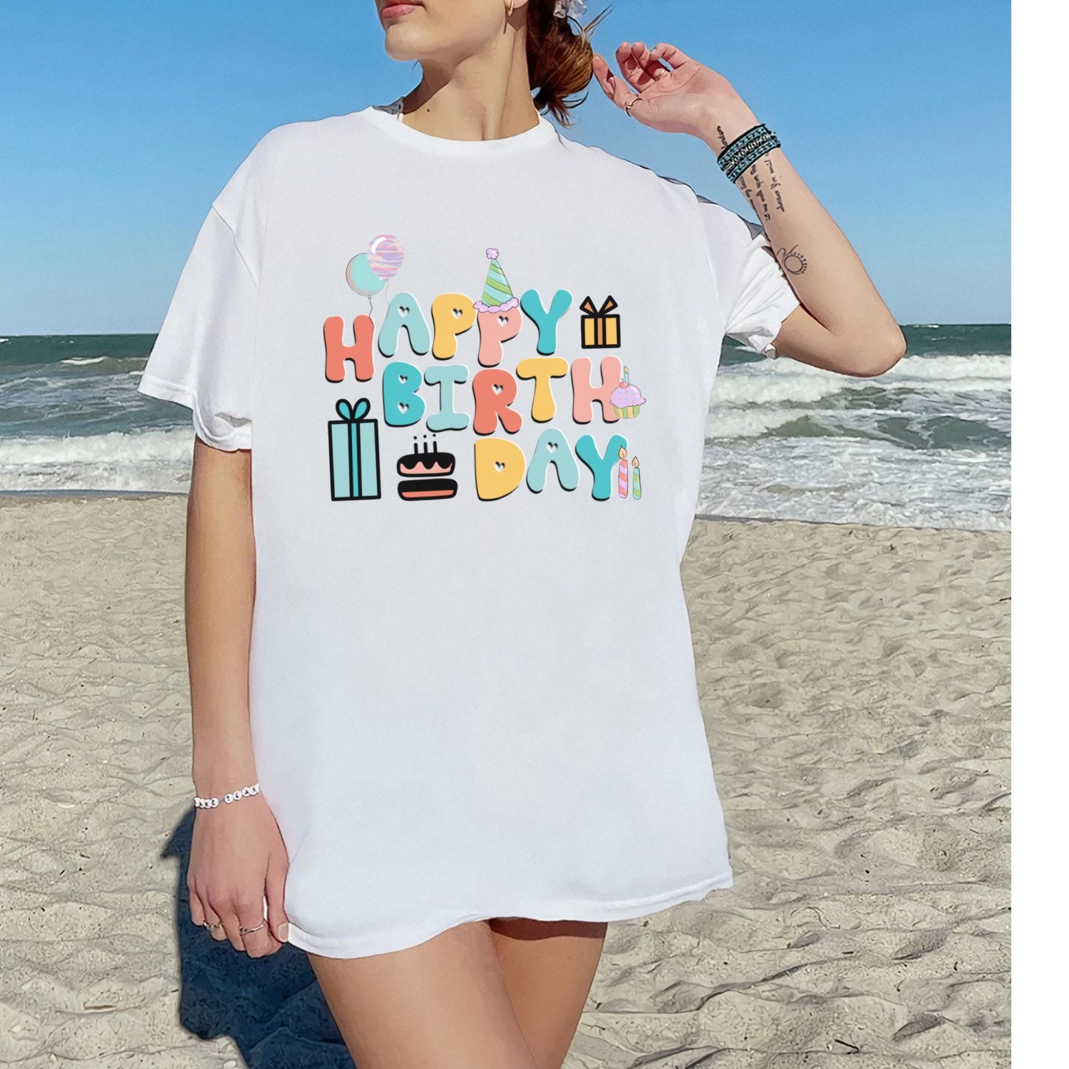Retro Happy Birthday Shirt Birthday Tshirt Cute Birthday - Etsy