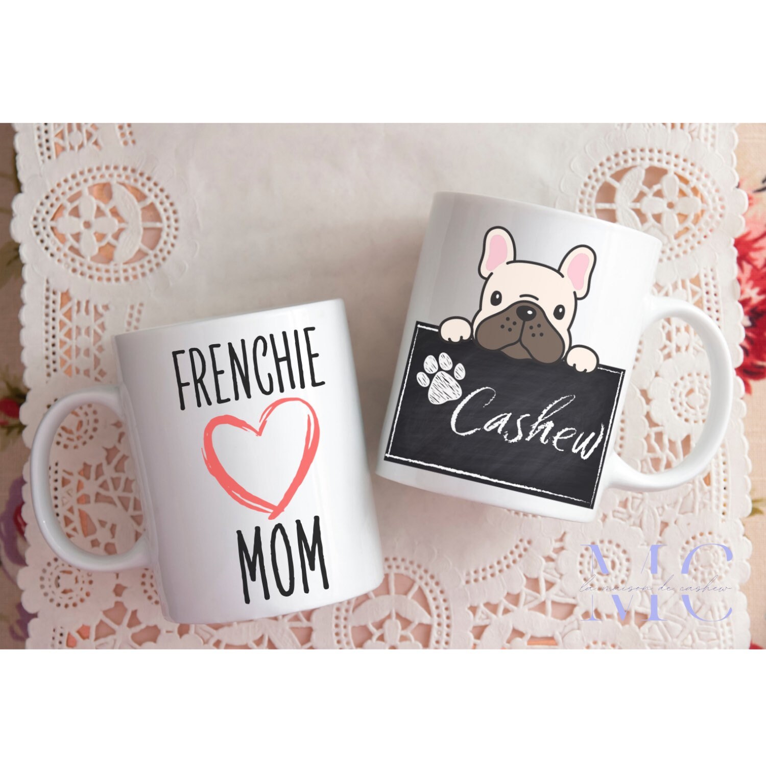 Custom French Bulldog Mug, Personalized Frenchie Mug, Dog Coffee Mug ...