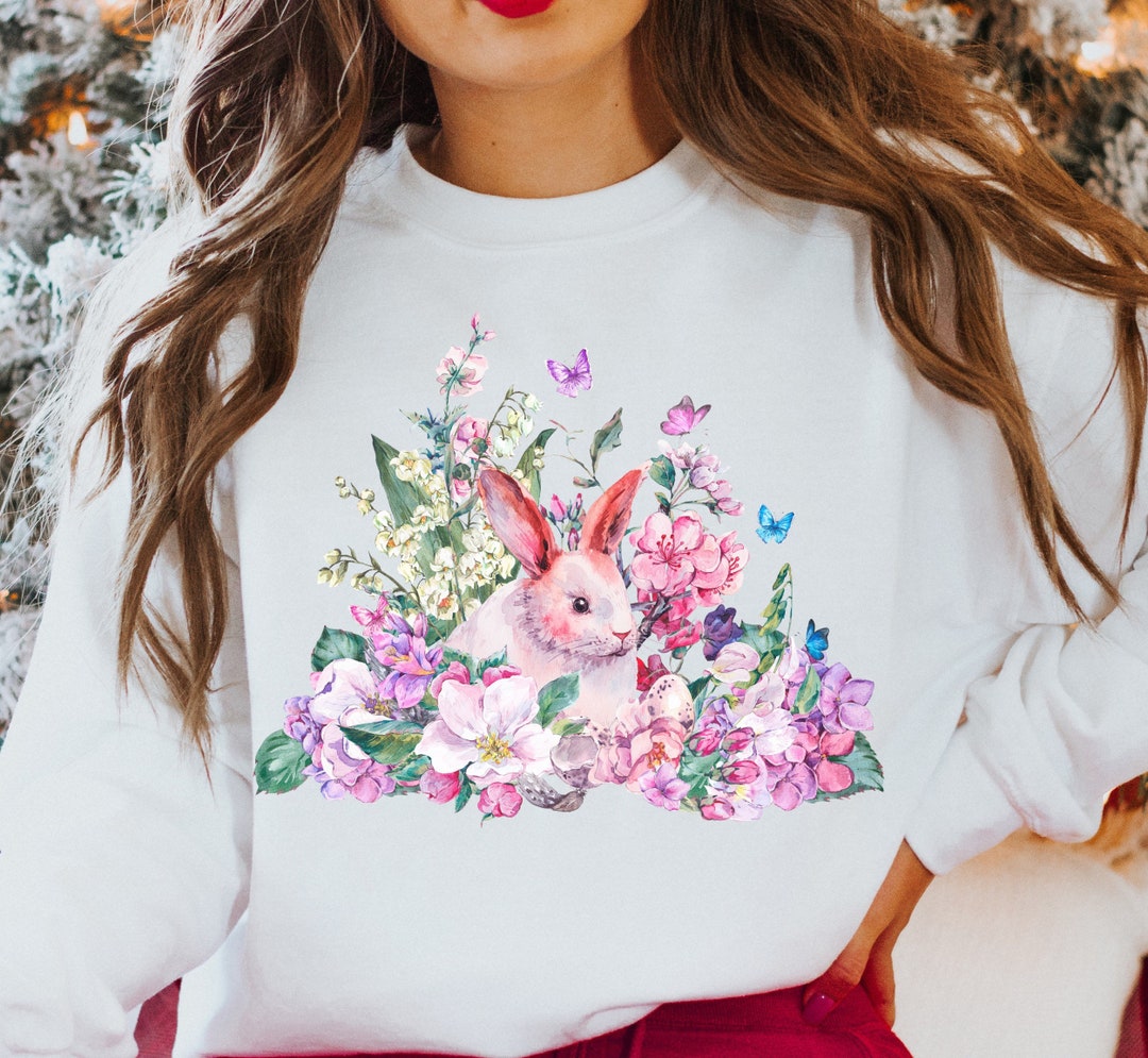 Cottagecore Easter Sweatshirt, Vintage Easter Sweater, Preppy Spring ...