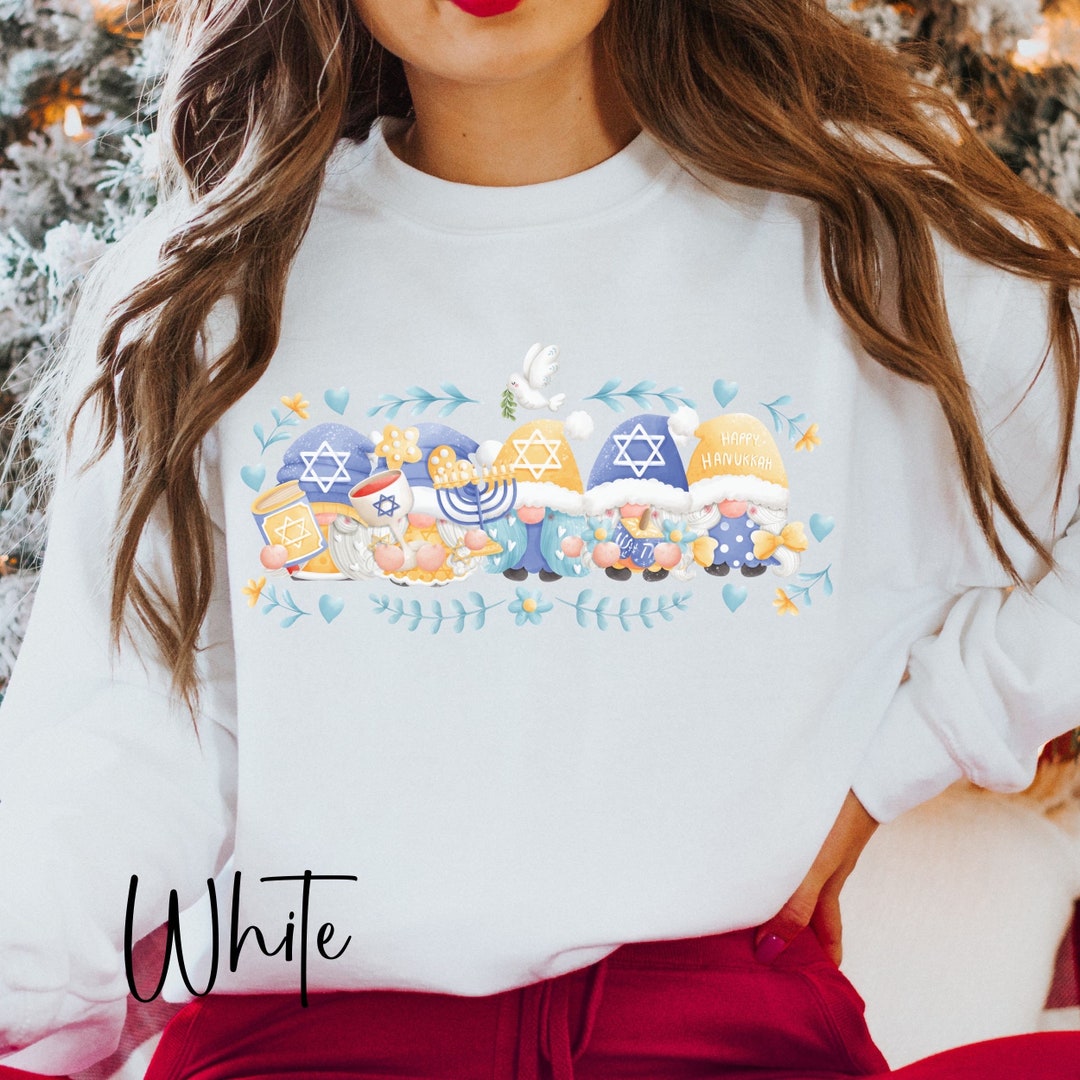 Hanukkah Sweatshirt, Happy Hanukkah Sweater, Jewish Sweatshirt ...