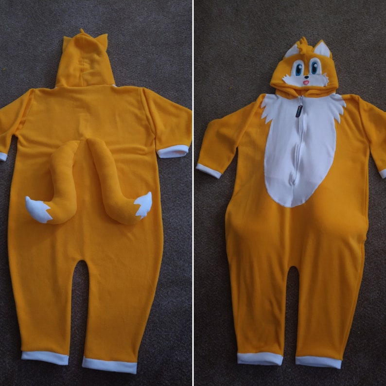 Tails Inspired Onesie Form Sonic the Hedgehog - Etsy